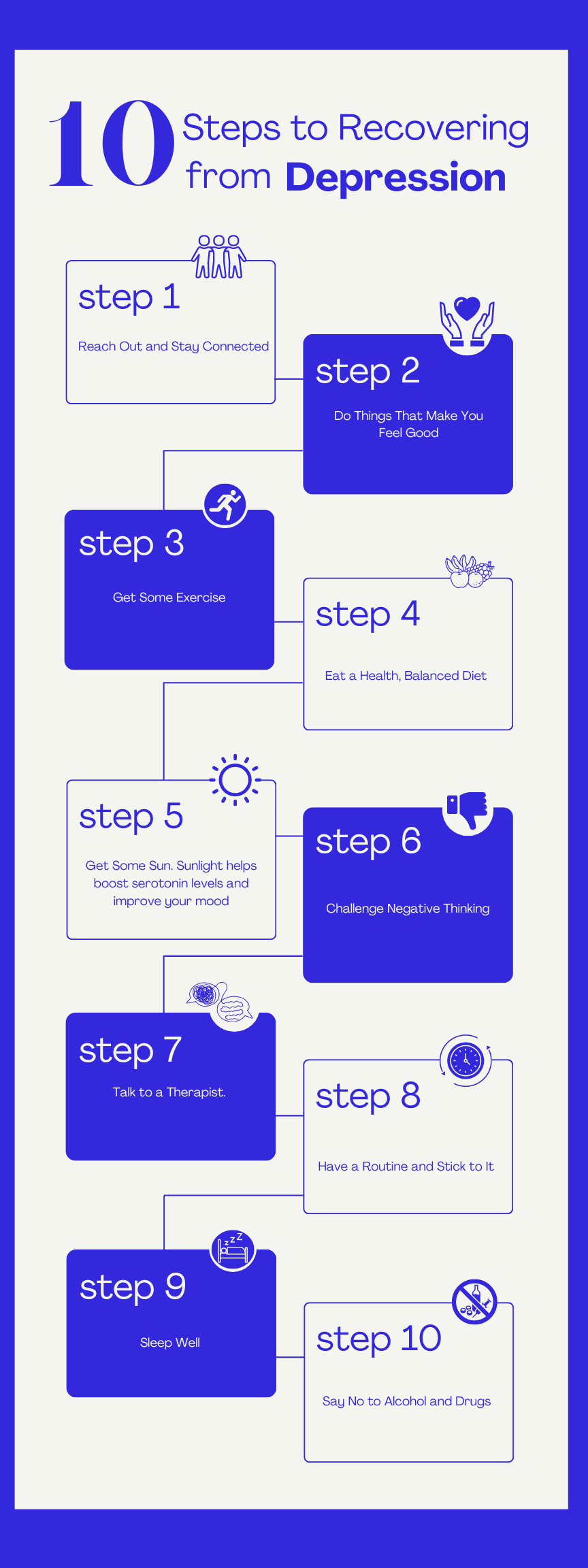 10 Steps To Recovering From Depression | Quantum Behavioral Health Services